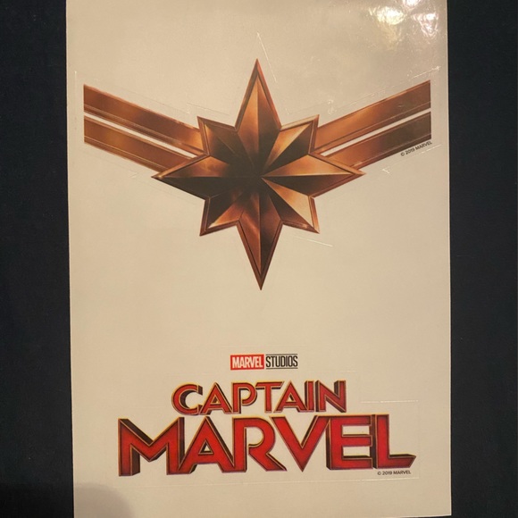 Marvel | Other | Marvel Stickers Captain Marvel Exclusive Disney Movie ...